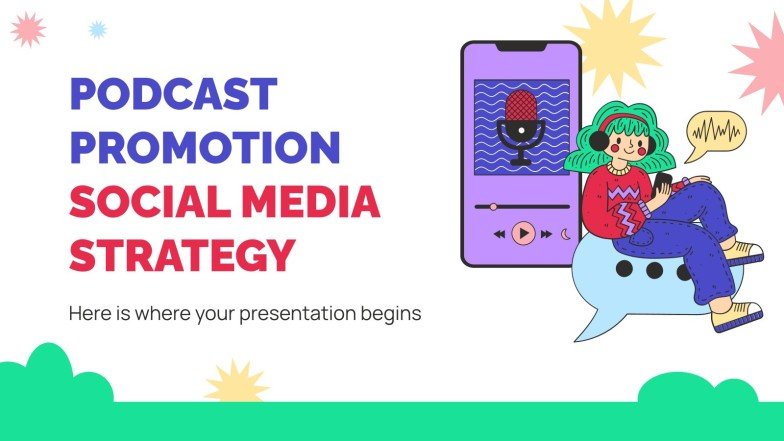 Podcast Promotion Social Media Strategy | Google Slides