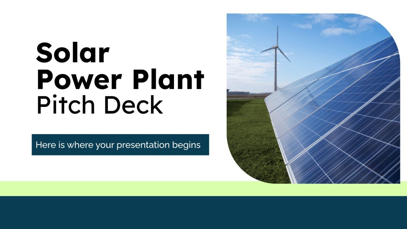 Solar Power Plant Pitch Deck | Google Slides & PowerPoint