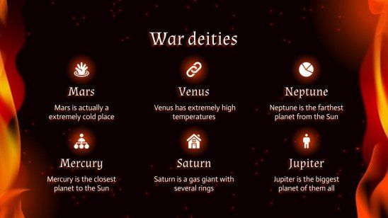 Divindades da guerra | Google Slides e PowerPoint