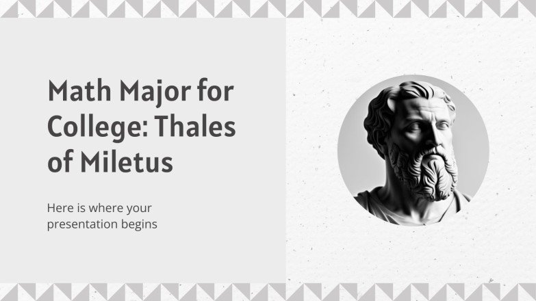 Grado en Matemáticas: Tales de Mileto | Google Slides y PPT