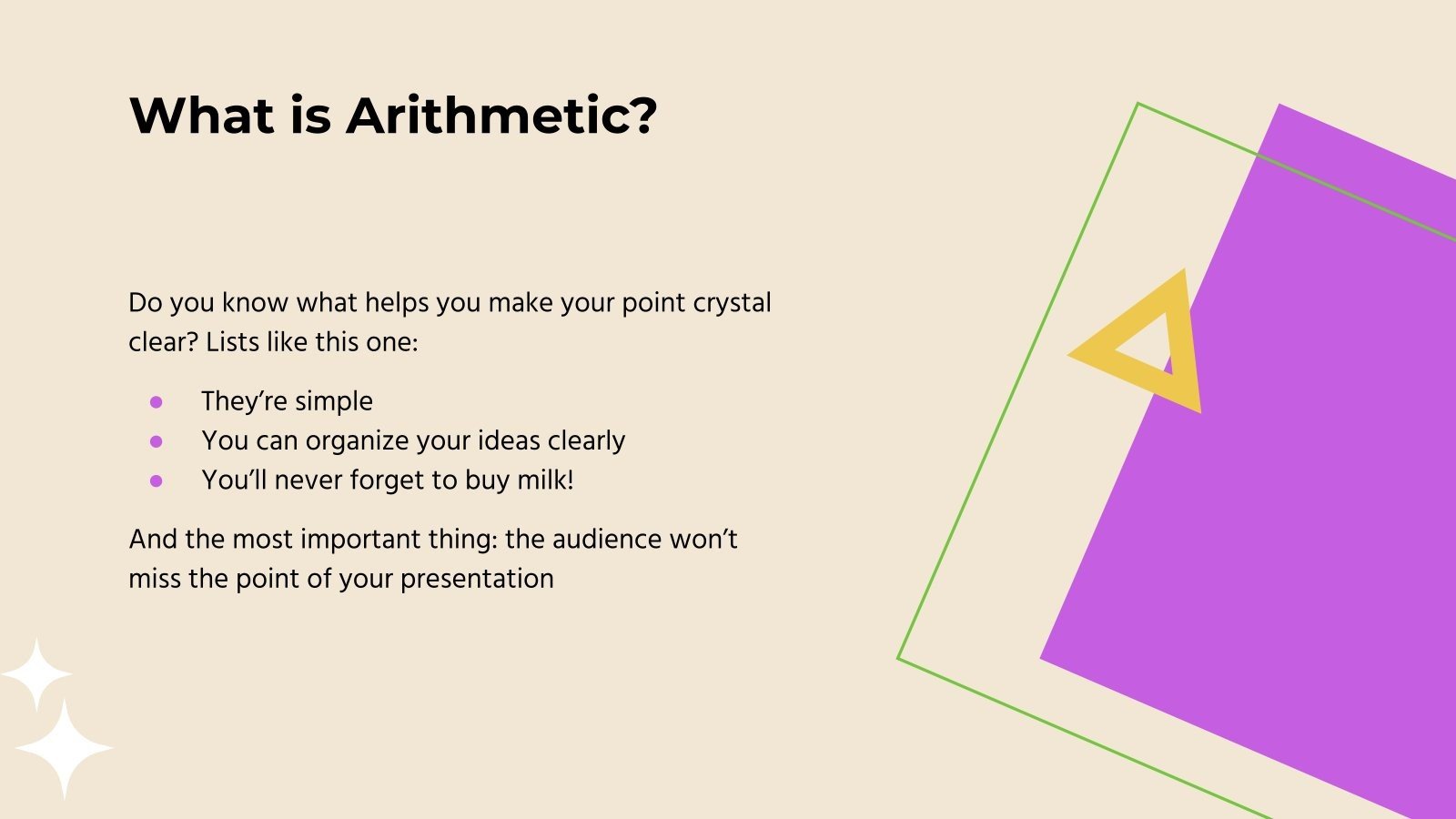 Math Subject for High School: Arithmetic | Google Slides