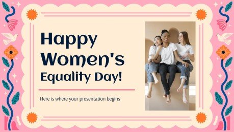 Happy Women's Equality Day! | Google Slides & PowerPoint