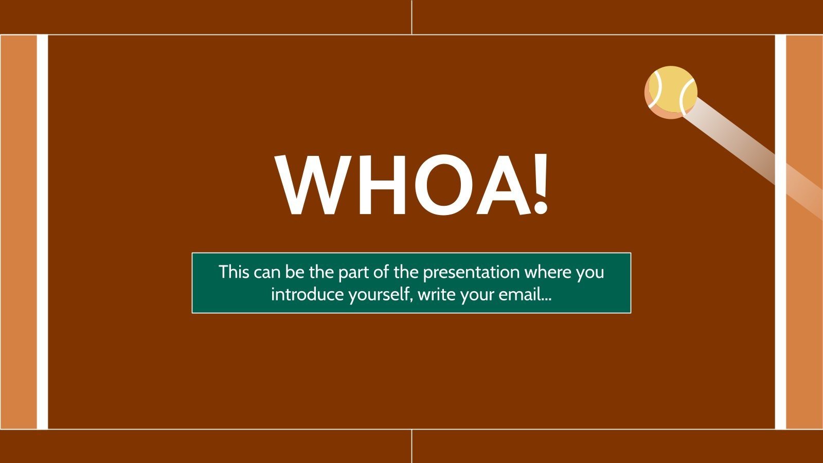 Tennis Theme | Google Slides & PowerPoint template