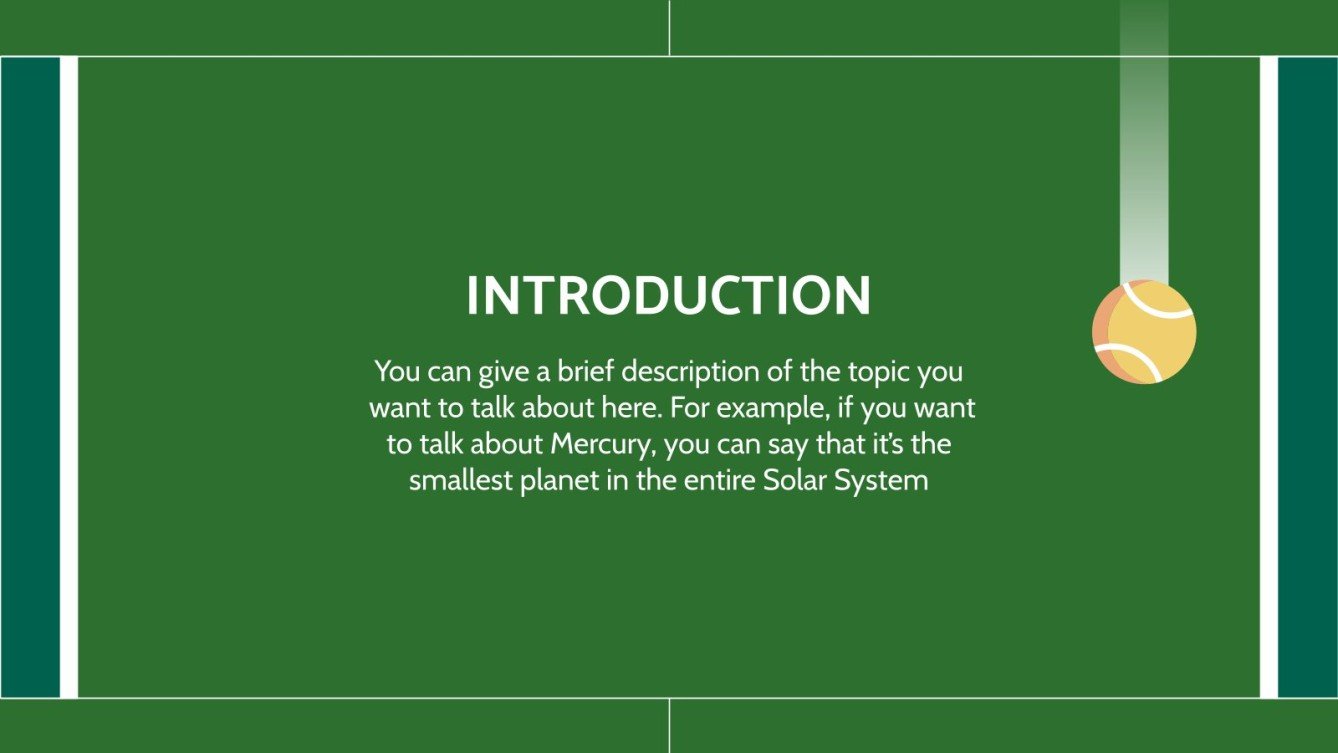 Tennis Theme | Google Slides & PowerPoint template