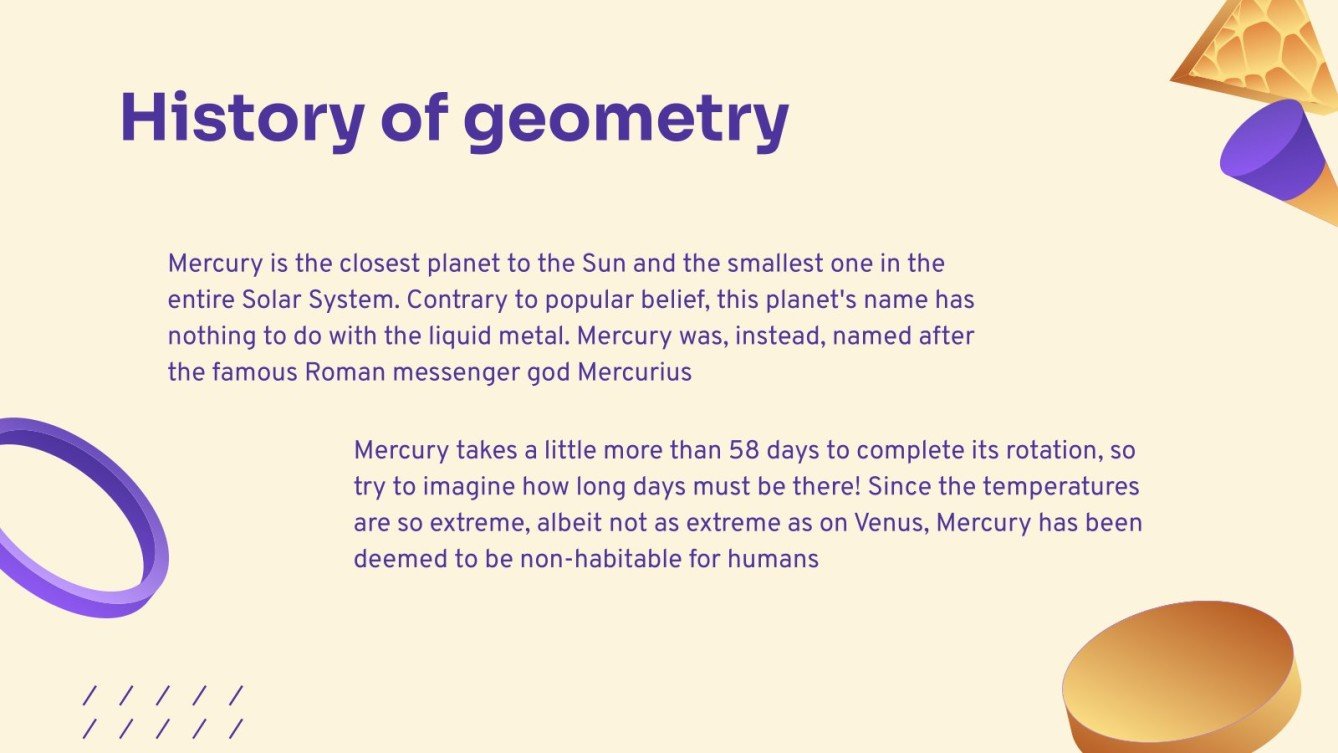 Geometry Basics for High School | Google Slides & PPT