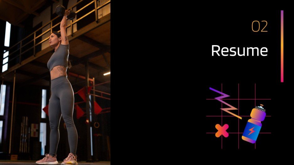 Fitness Gym Trainer Portfolio | Google Slides & PowerPoint