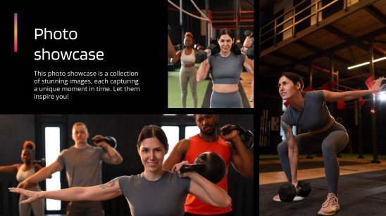 Fitness Gym Trainer Portfolio | Google Slides & PowerPoint