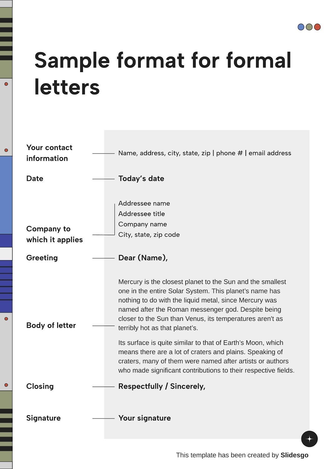 Professional Letters Template for Business | Google Slides