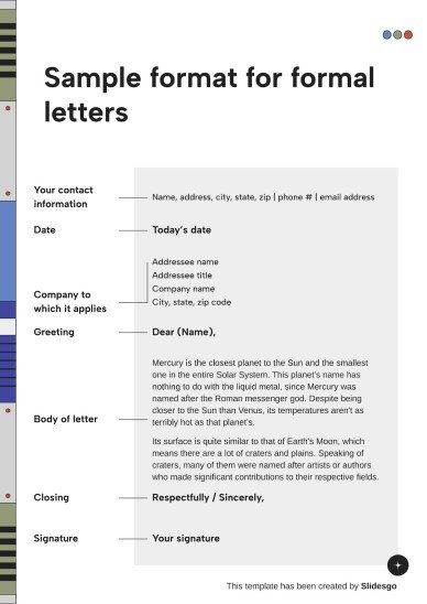 Professional Letters Template for Business | Google Slides