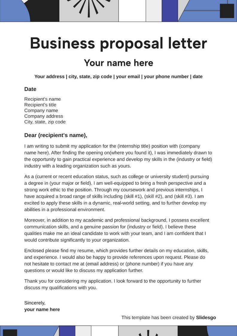 Professional Letters Template for Business | Google Slides