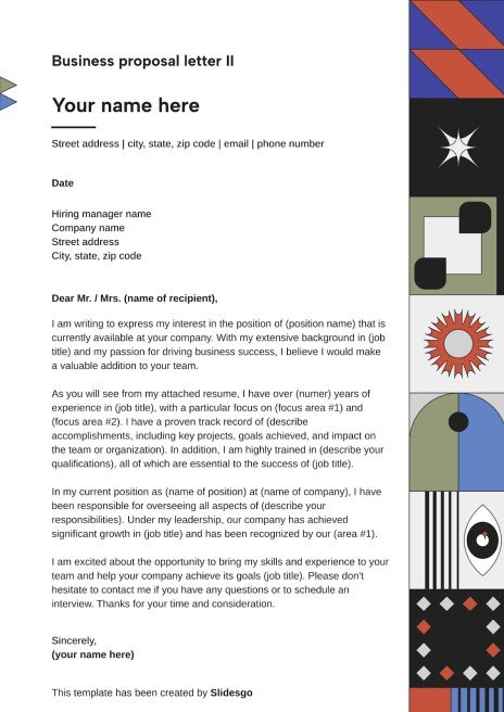 Professional Letters Template for Business | Google Slides