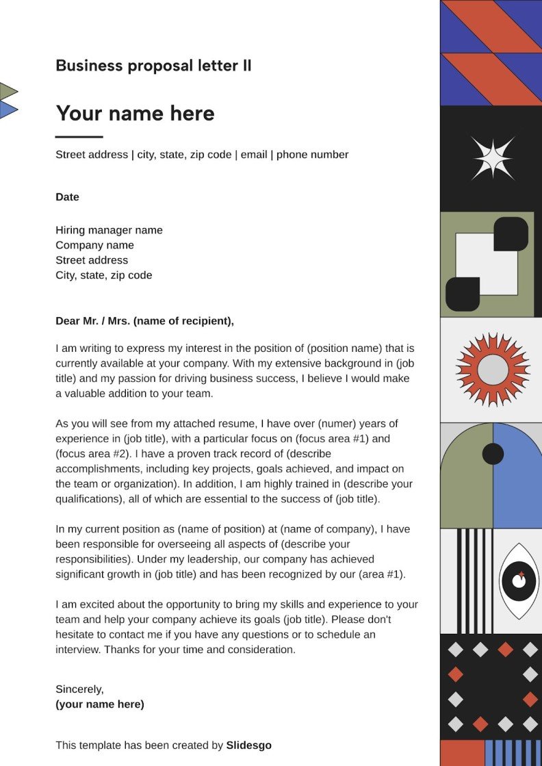Professional Letters Template for Business | Google Slides