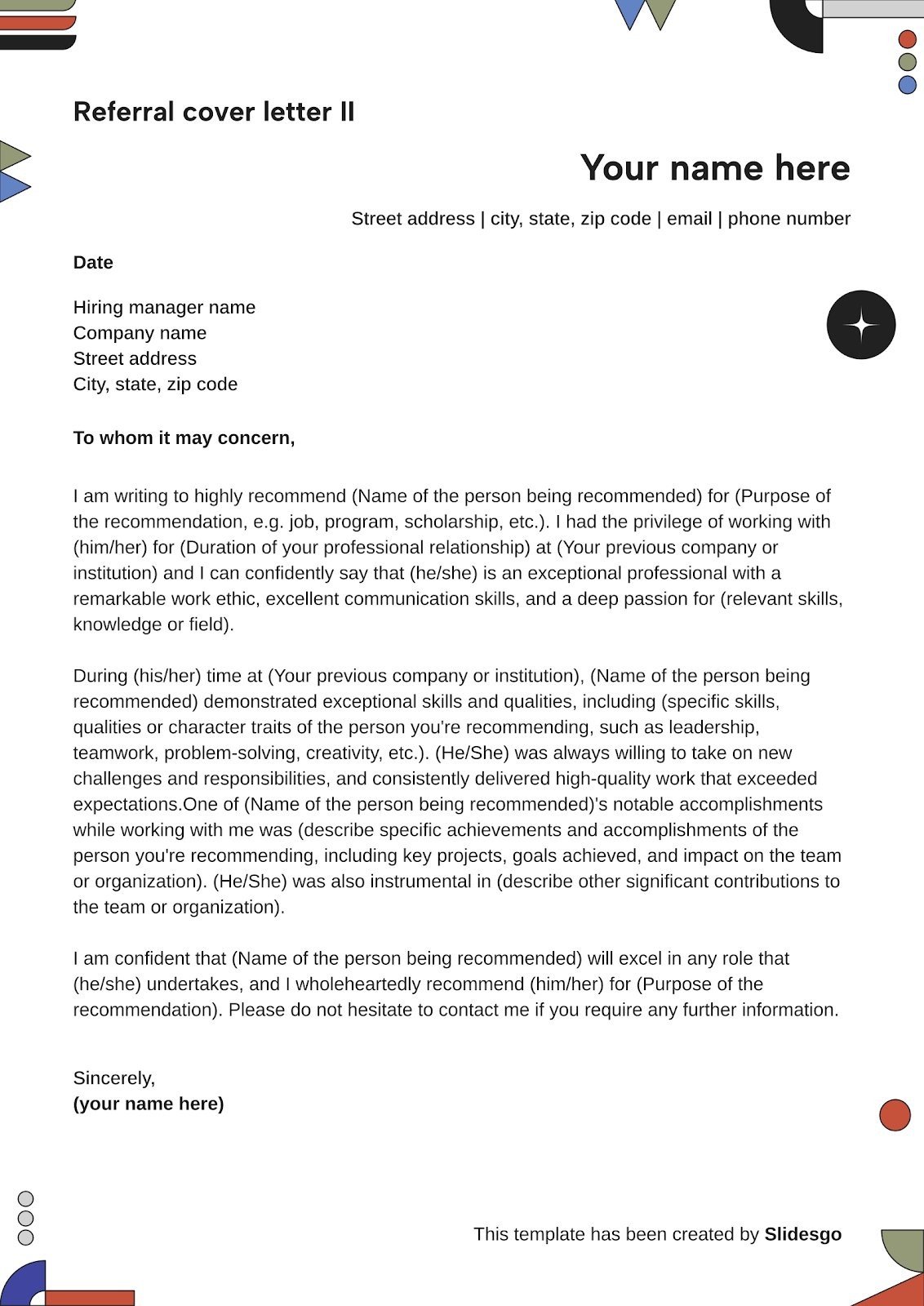 Professional Letters Template for Business | Google Slides