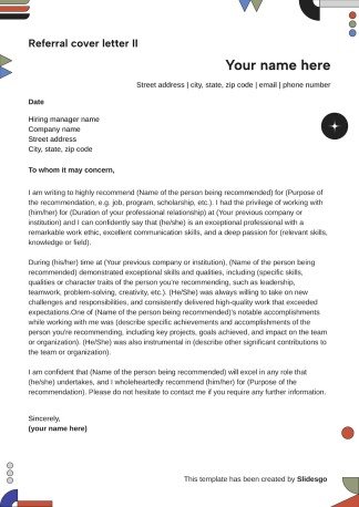 Professional Letters Template for Business | Google Slides