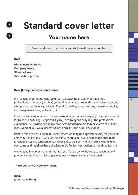 Professional Letters Template for Business | Google Slides