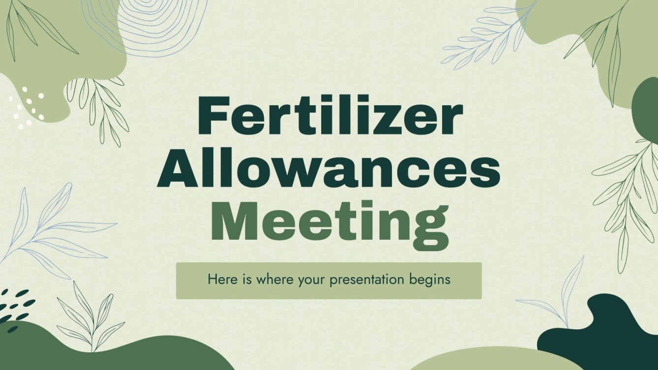 Fertilizer Allowances Meeting | Google Slides & PowerPoint