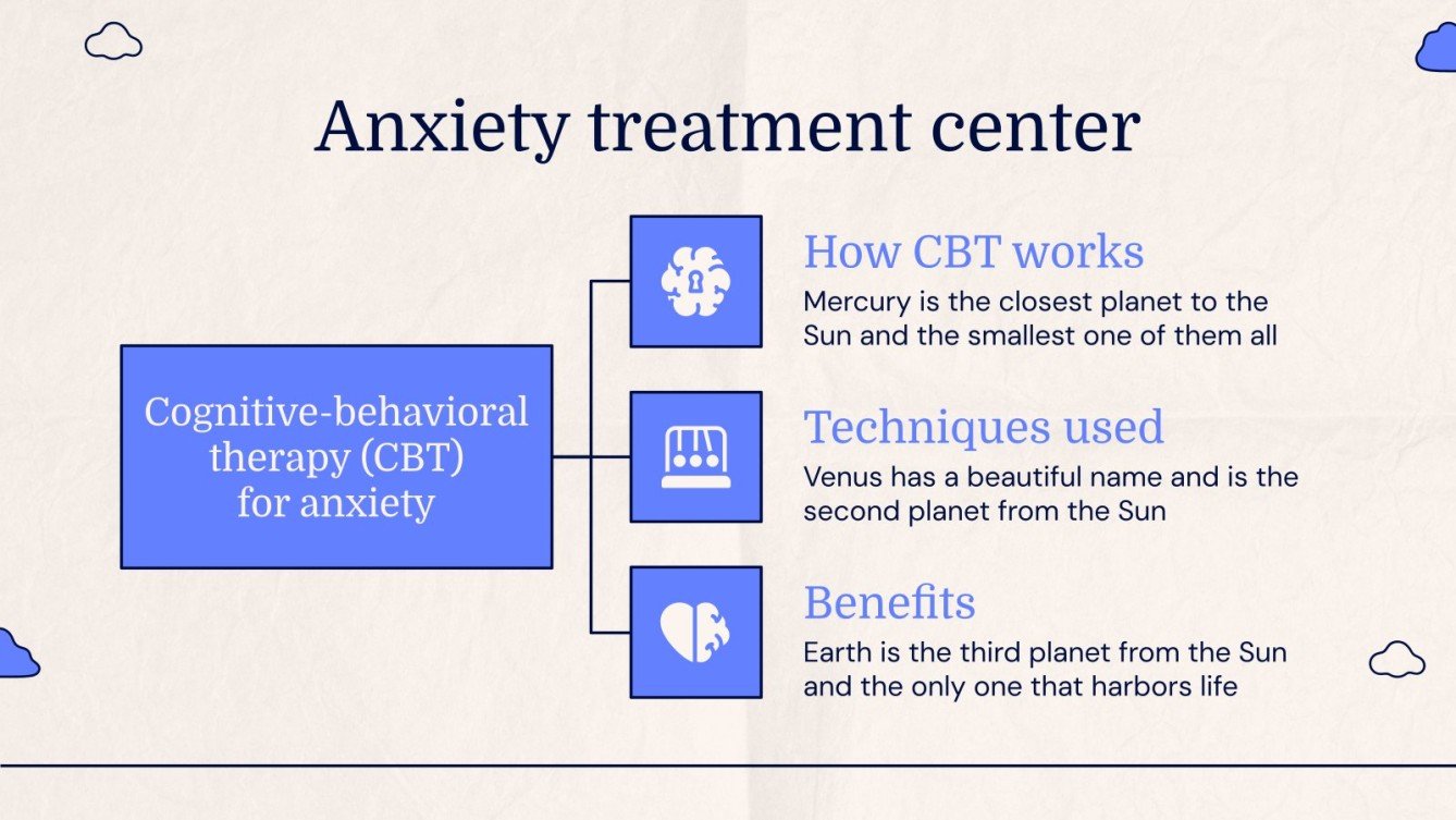 Anxiety Treatment Center Infographics | Google Slides & PPT