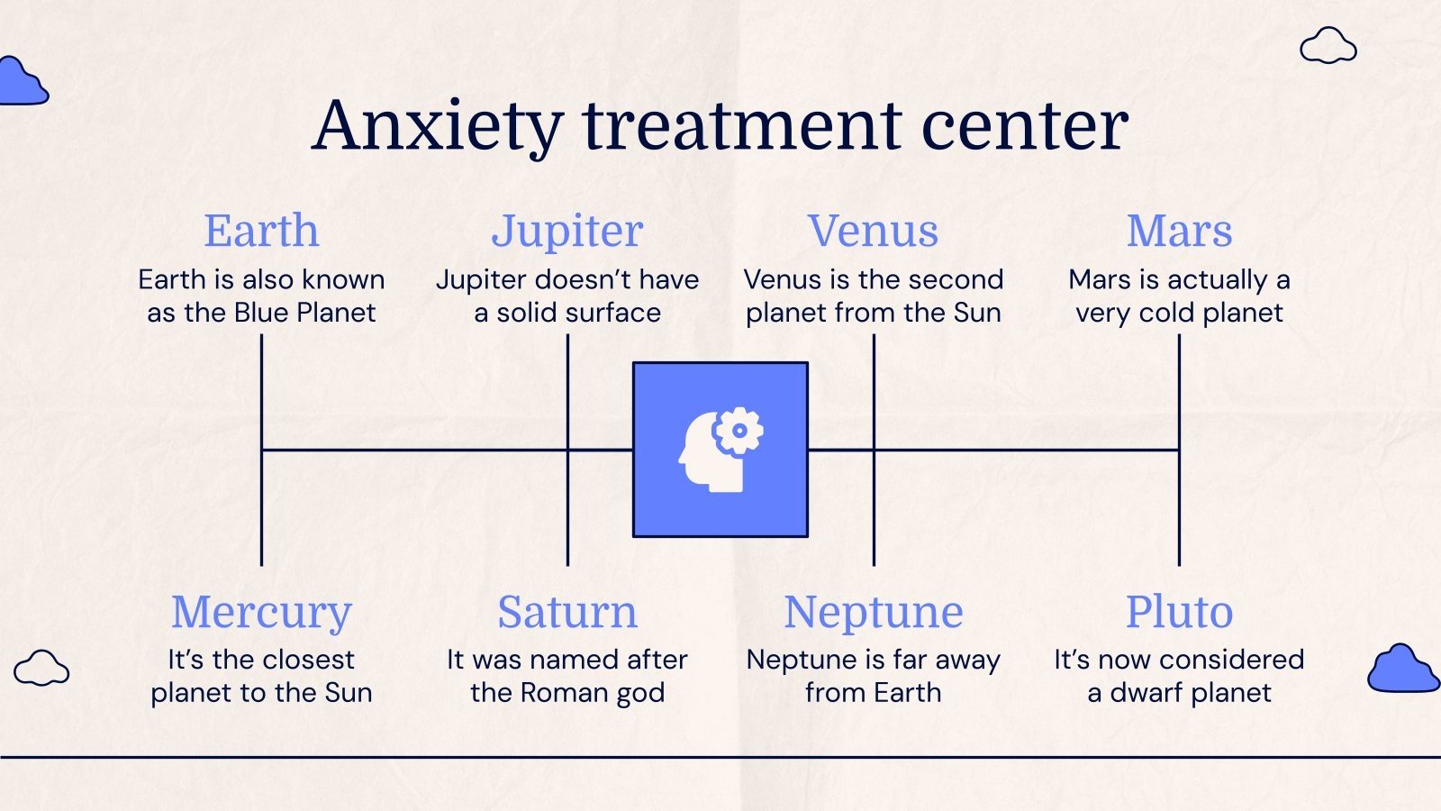 Anxiety Treatment Center Infographics | Google Slides & PPT