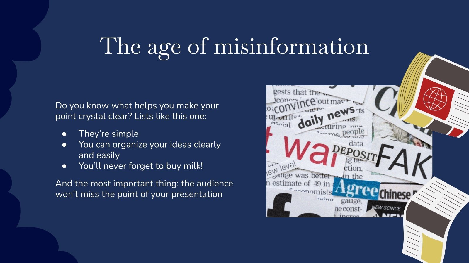 The Truth in the Age of Misinformation | Google Slides & PPT