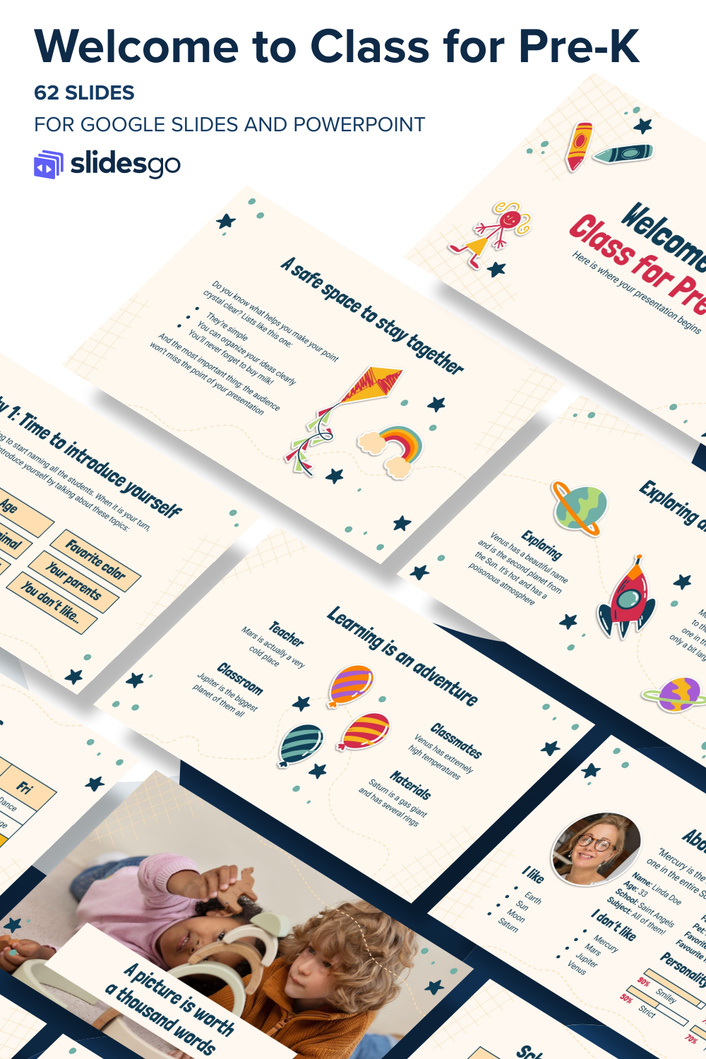 Welcome to Class for Pre-K | Google Slides & PowerPoint