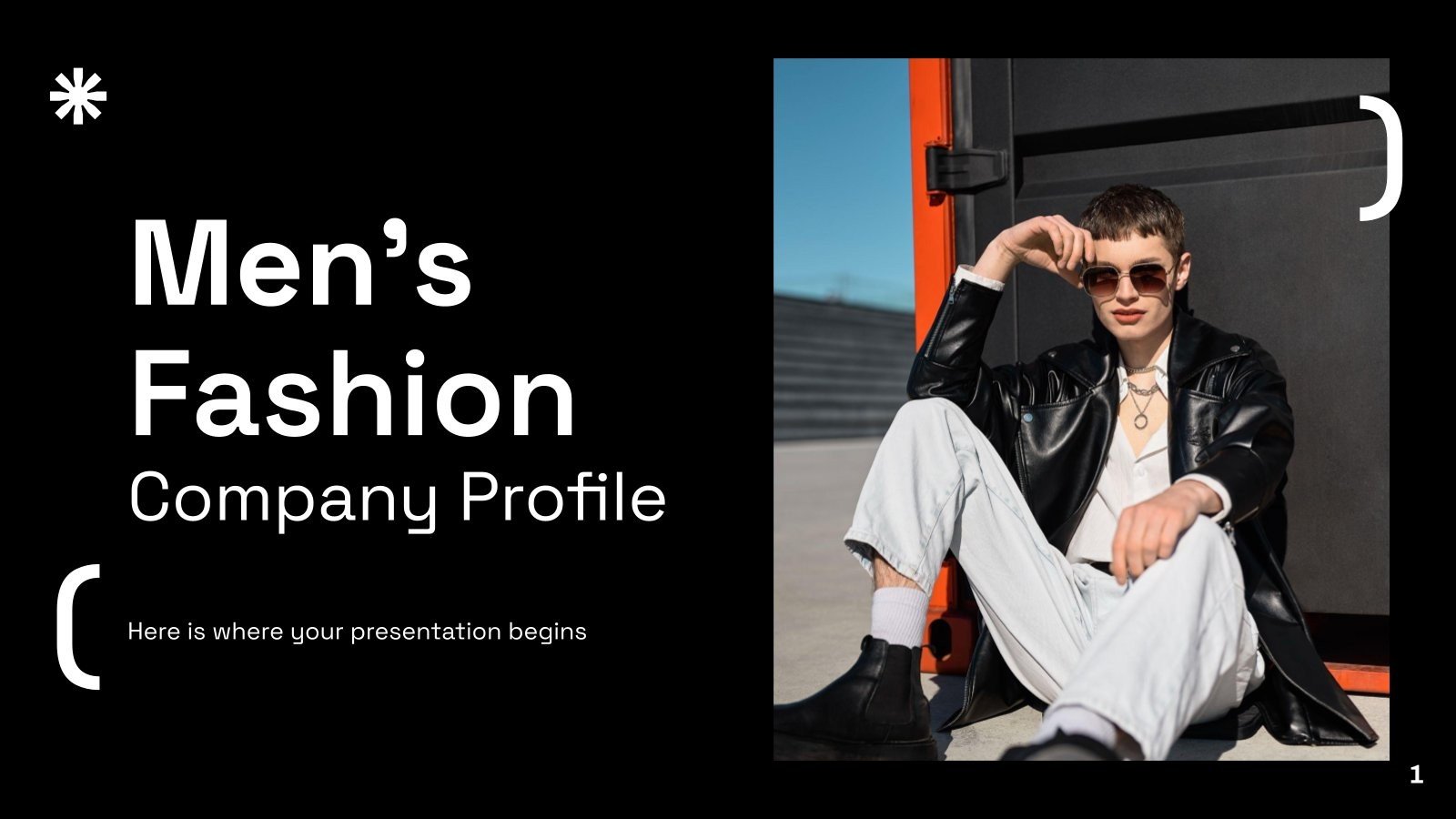 Men's Fashion Company Profile | Google Slides and PowerPoint