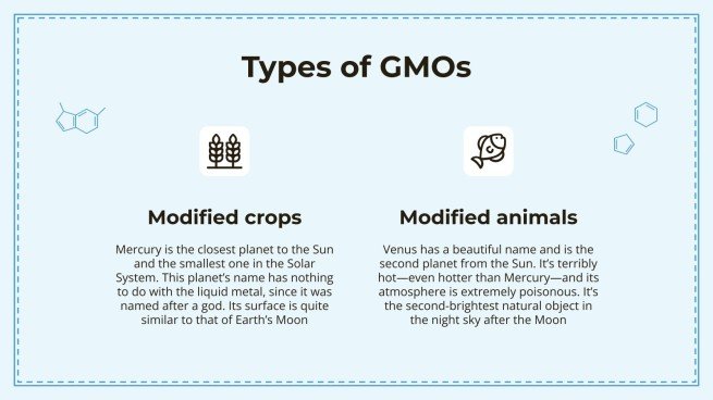 Introduction of Genetically Modified Organisms (GMOs)