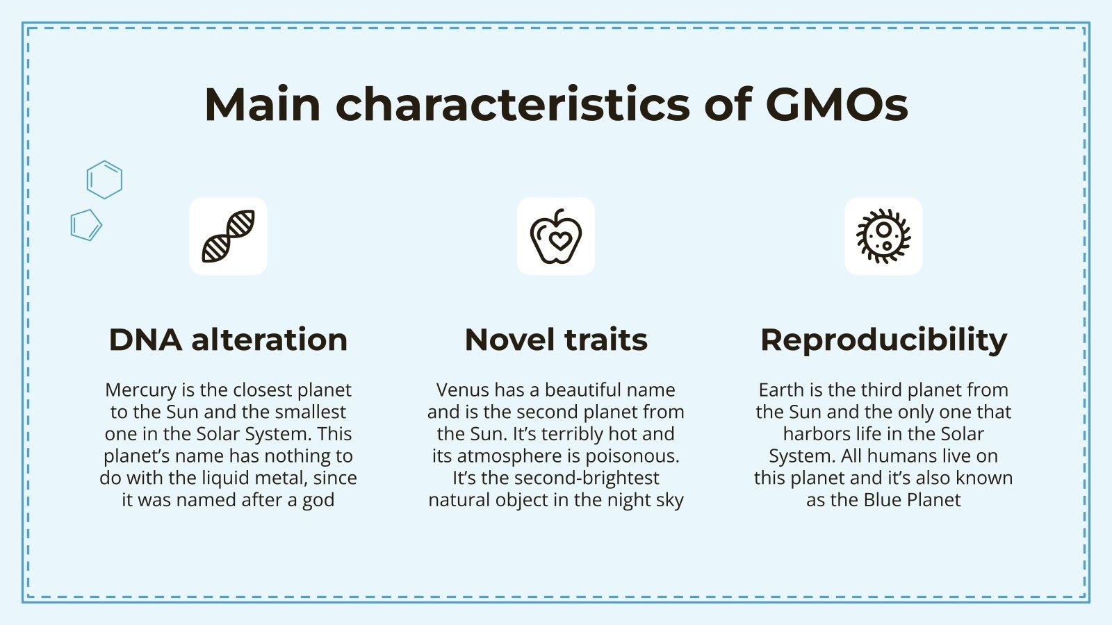 Introduction of Genetically Modified Organisms (GMOs)