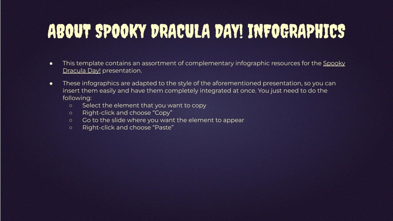 Spooky Dracula Day! Infographics | Google Slides & PPT