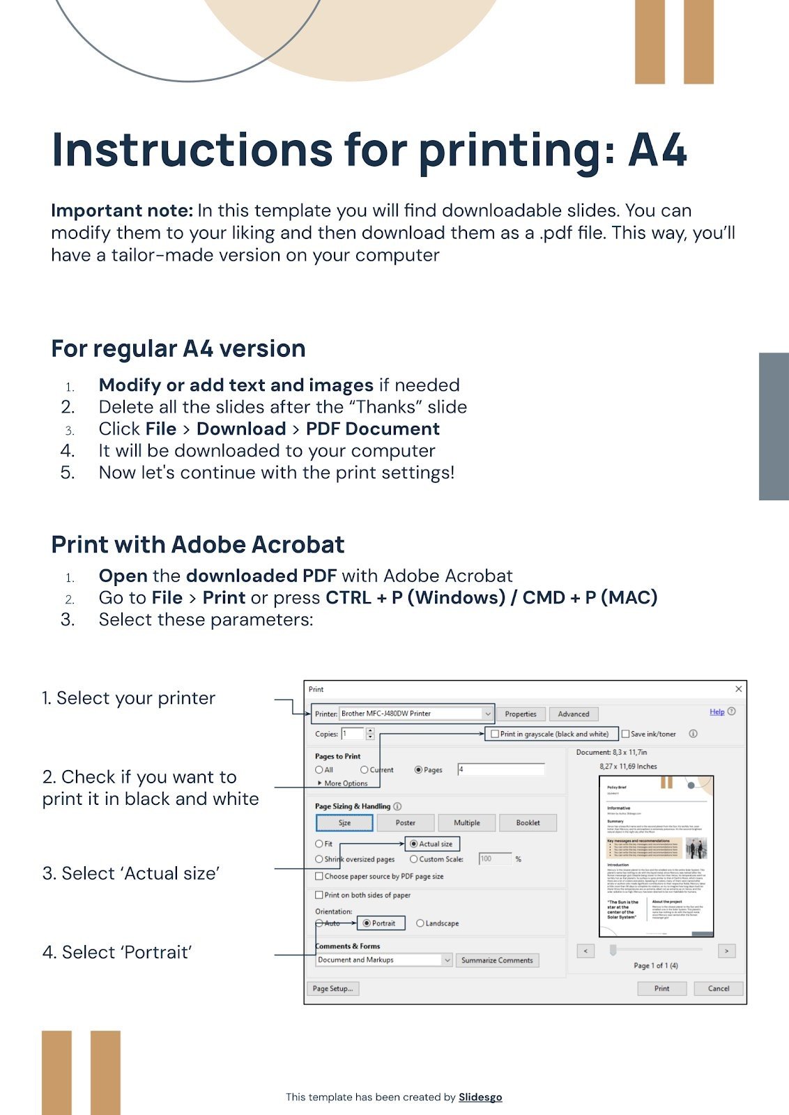 Policy Brief Template | Google Slides & PPT