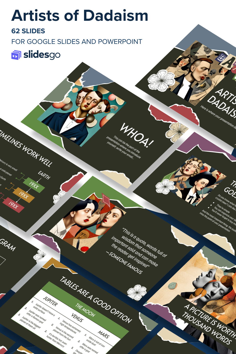 Artists of Dadaism | Google Slides & PowerPoint