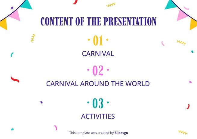 Ejercicios sobre el carnaval | Google Slides y PPT