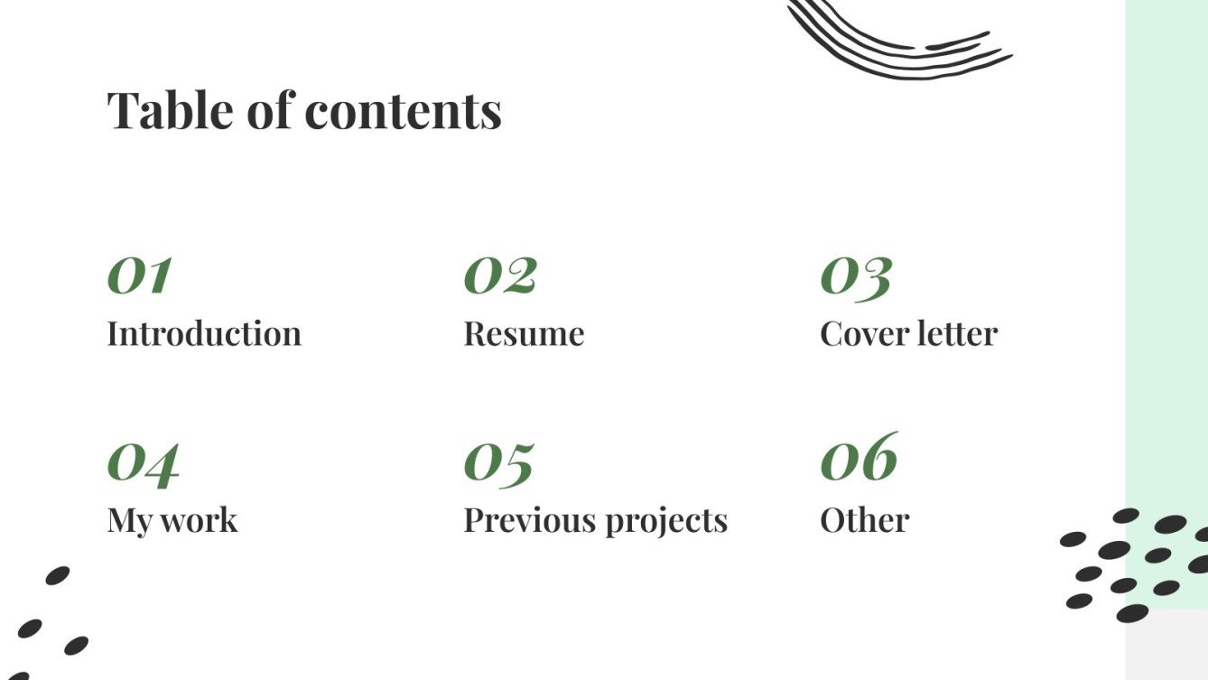 Floral and Succulent Plants Style Portfolio | Google Slides