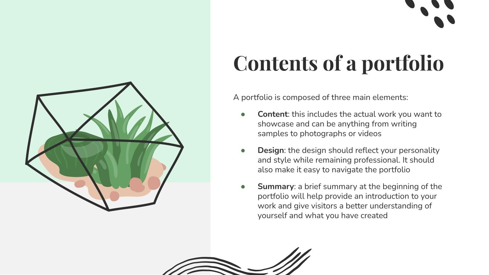 Floral and Succulent Plants Style Portfolio | Google Slides