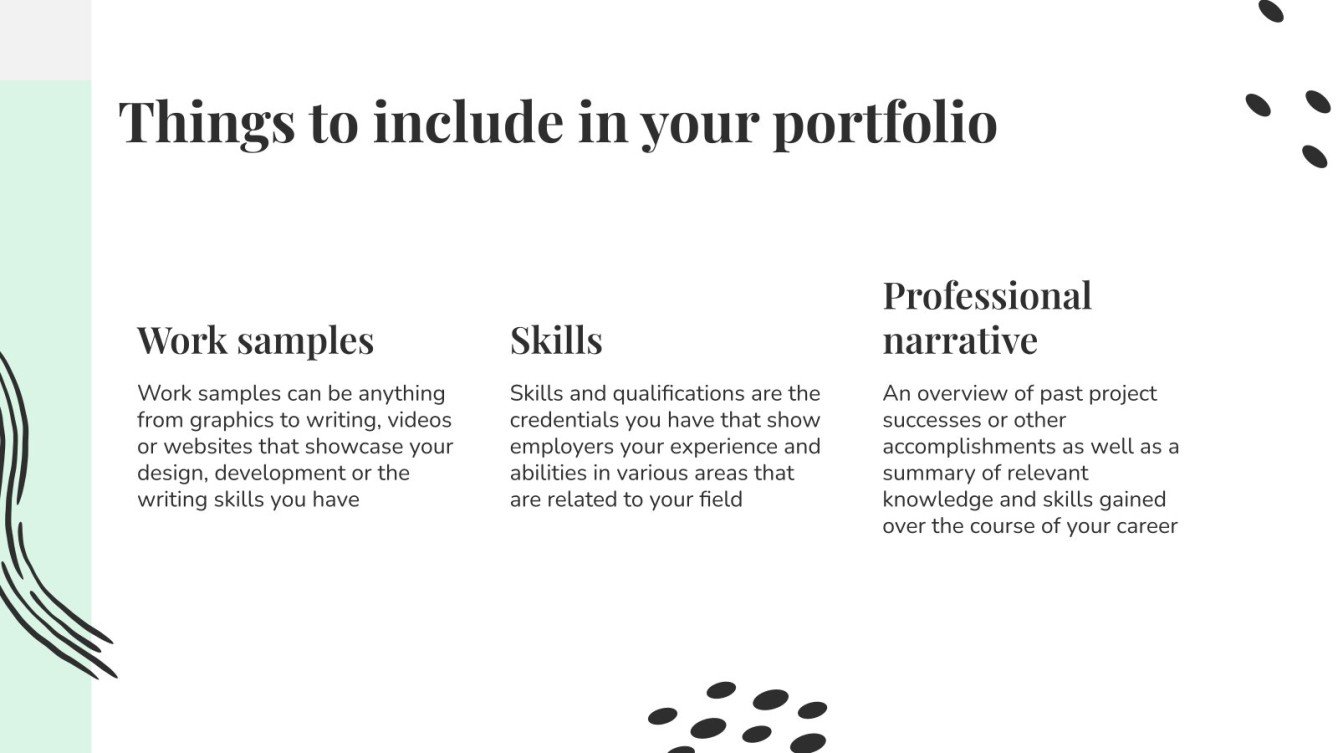 Floral and Succulent Plants Style Portfolio | Google Slides