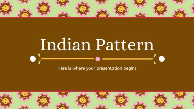 Indian Pattern | Google Slides & PowerPoint