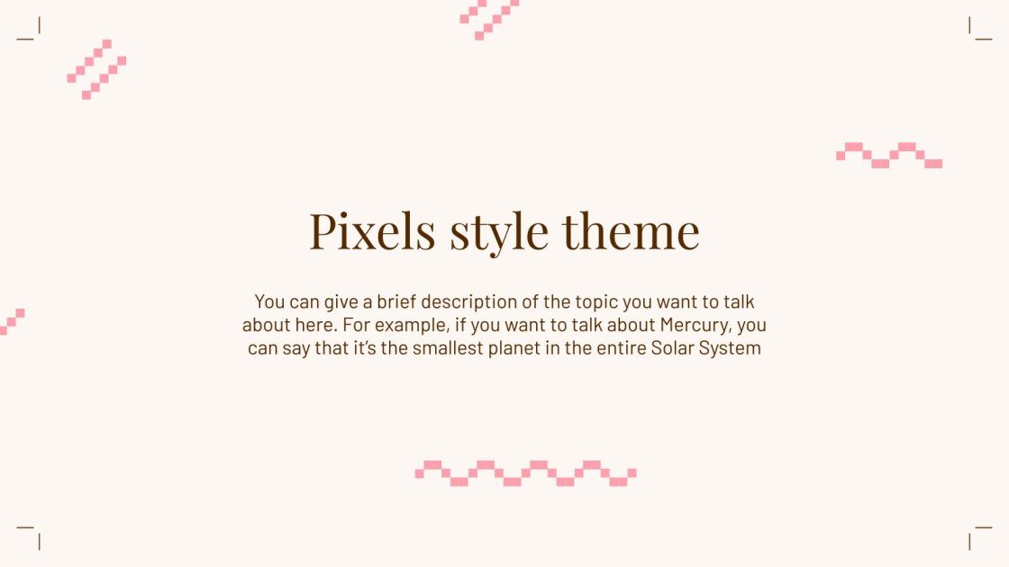 Cream and Pixels Style Theme | Google Slides & PPT