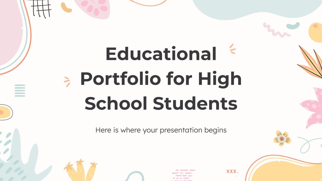 Educational Portfolio for High School Students