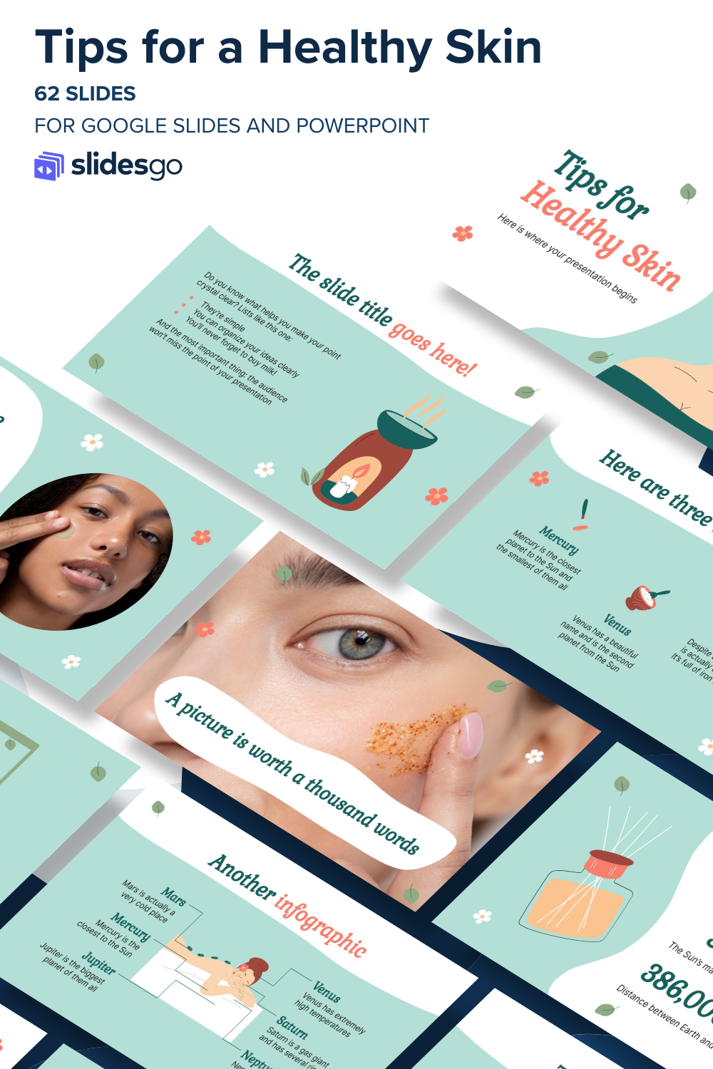 Tips for a Healthy Skin | Google Slides & PowerPoint