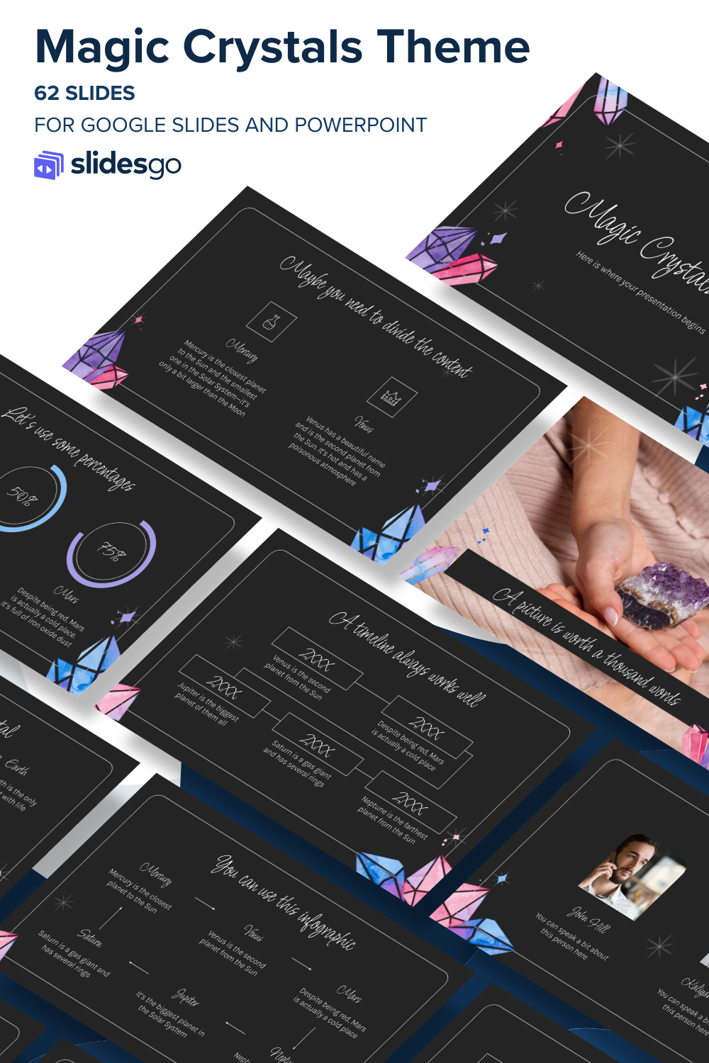 Magic Crystals Theme | Google Slides & PowerPoint