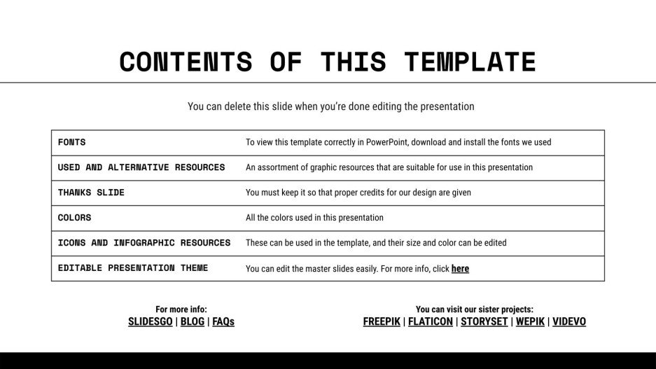 Modern Black and White Theme for College | Google Slides