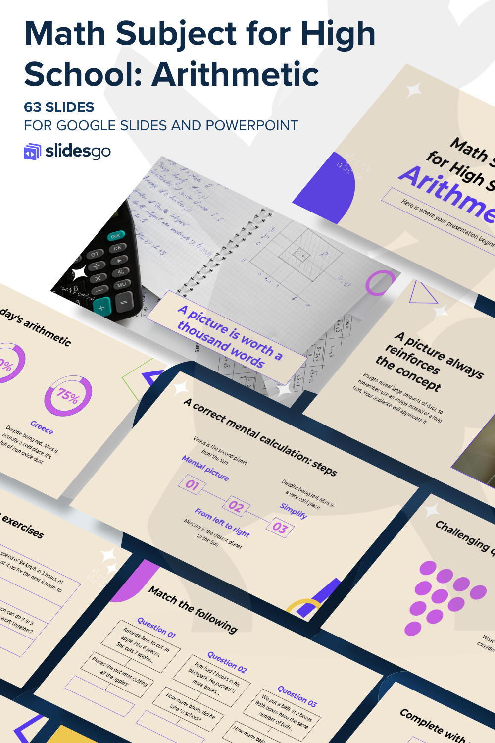 Math Subject for High School: Arithmetic | Google Slides