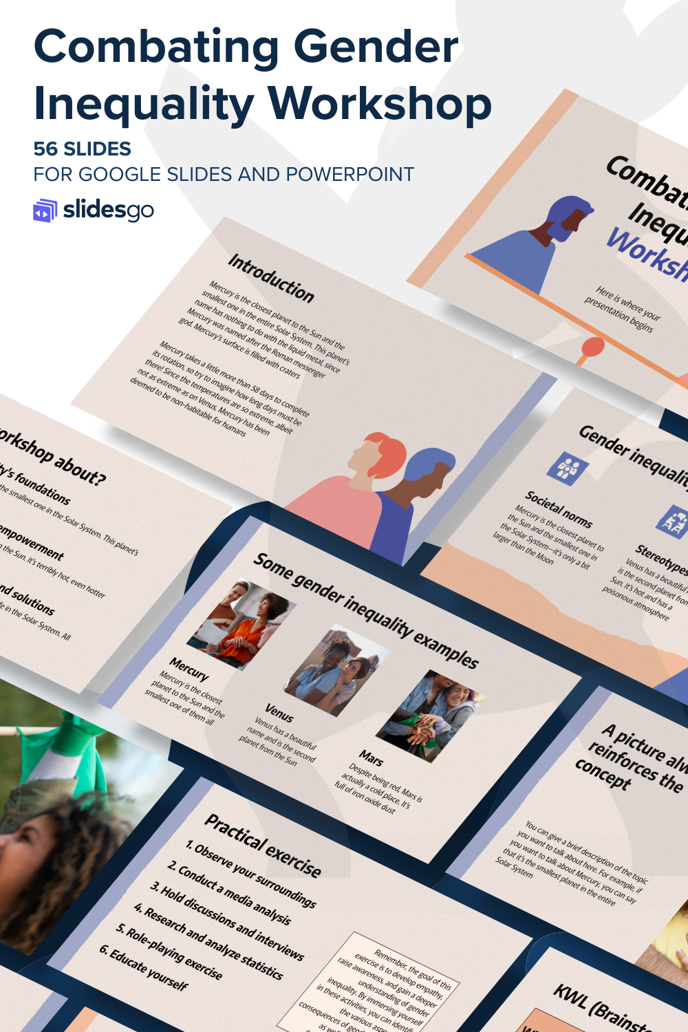 Combating Gender Inequality Workshop | Google Slides & PPT
