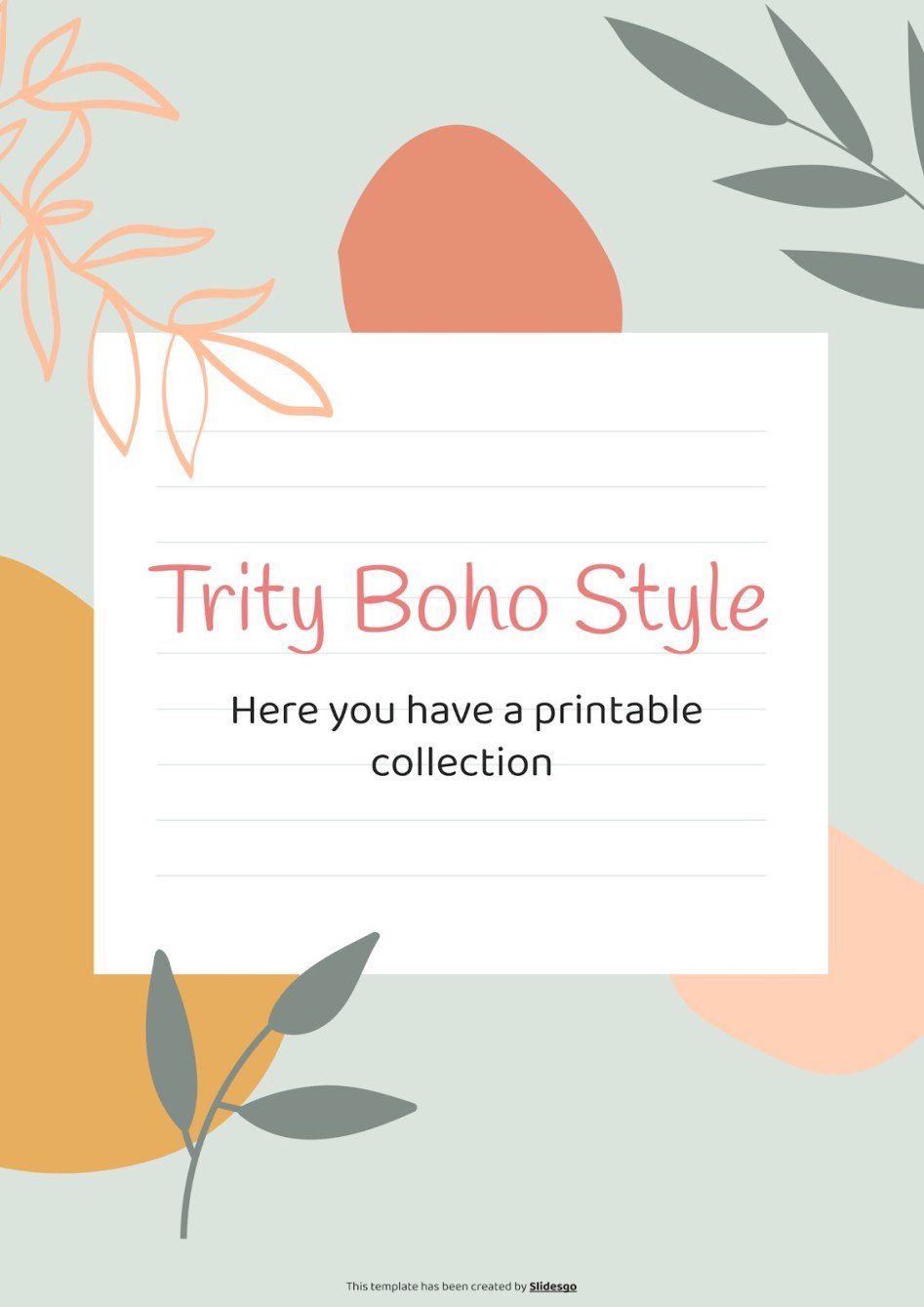 Trity Boho Style Printable Collection - My Planner