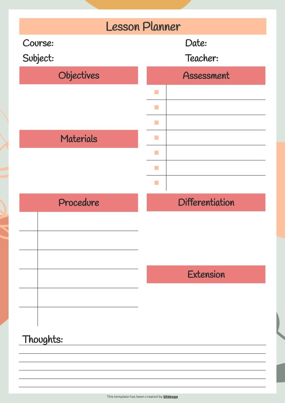 Trity Boho Style Printable Collection - My Planner