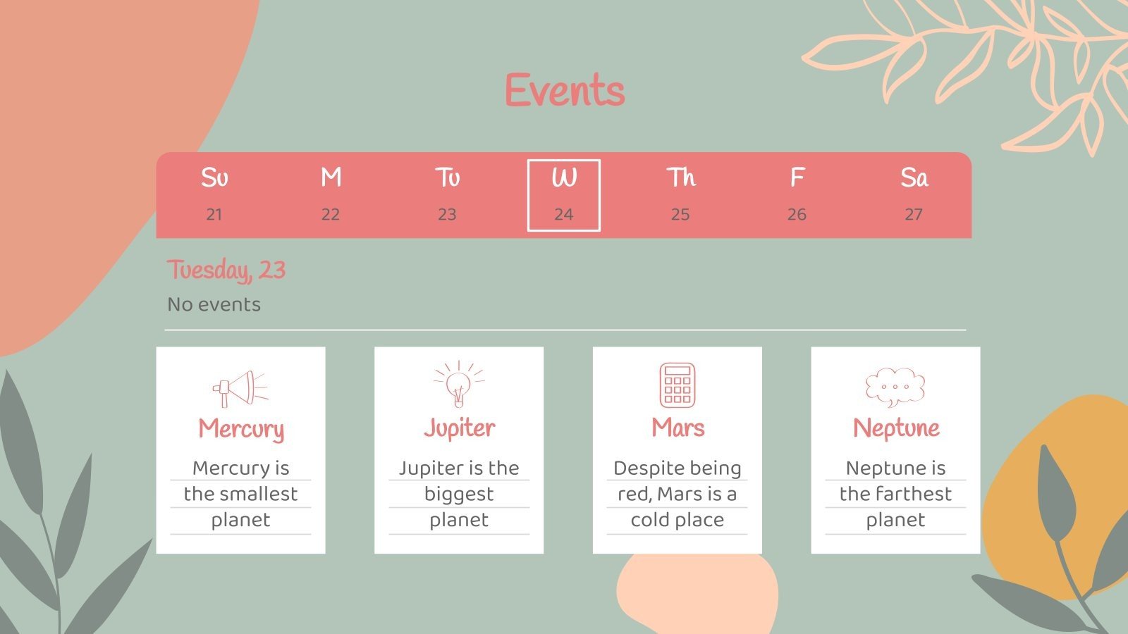 Trity Boho Style - My Planner | Google Slides