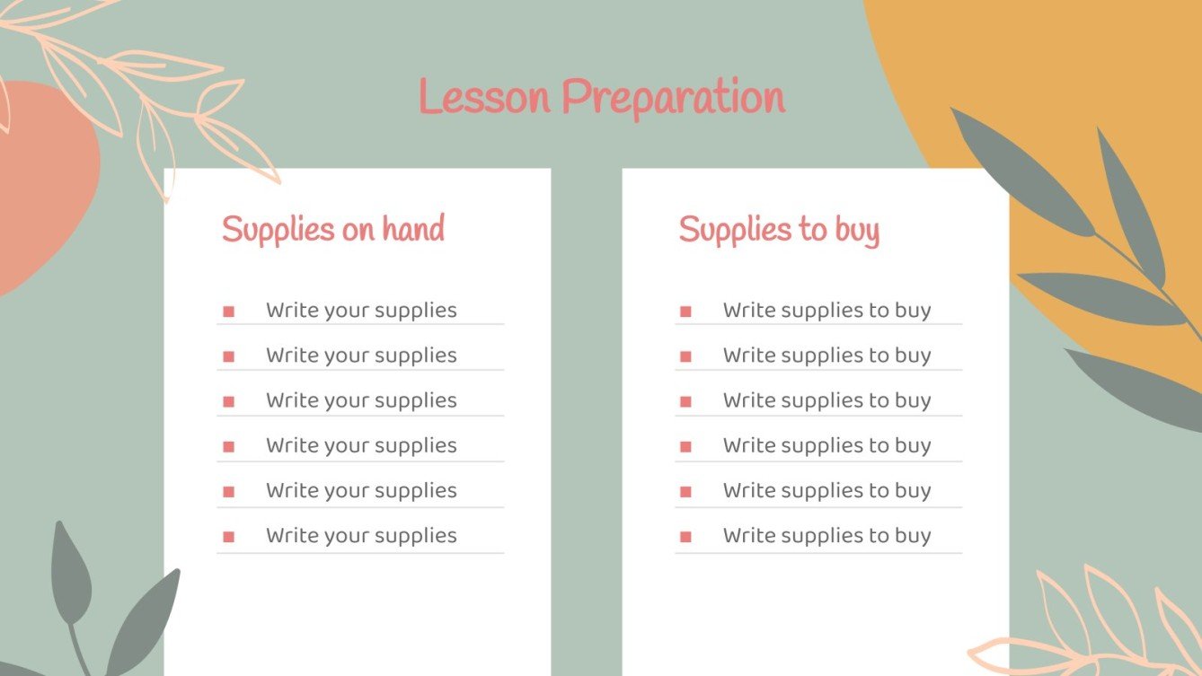 Trity Boho Style - My Planner | Google Slides
