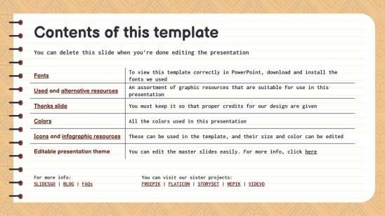 Cuaderno con patrones batik | Google Slides y PowerPoint