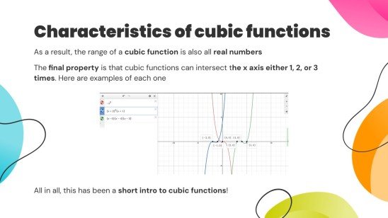 Characteristics of Cubic Functions | Google Slides & PPT