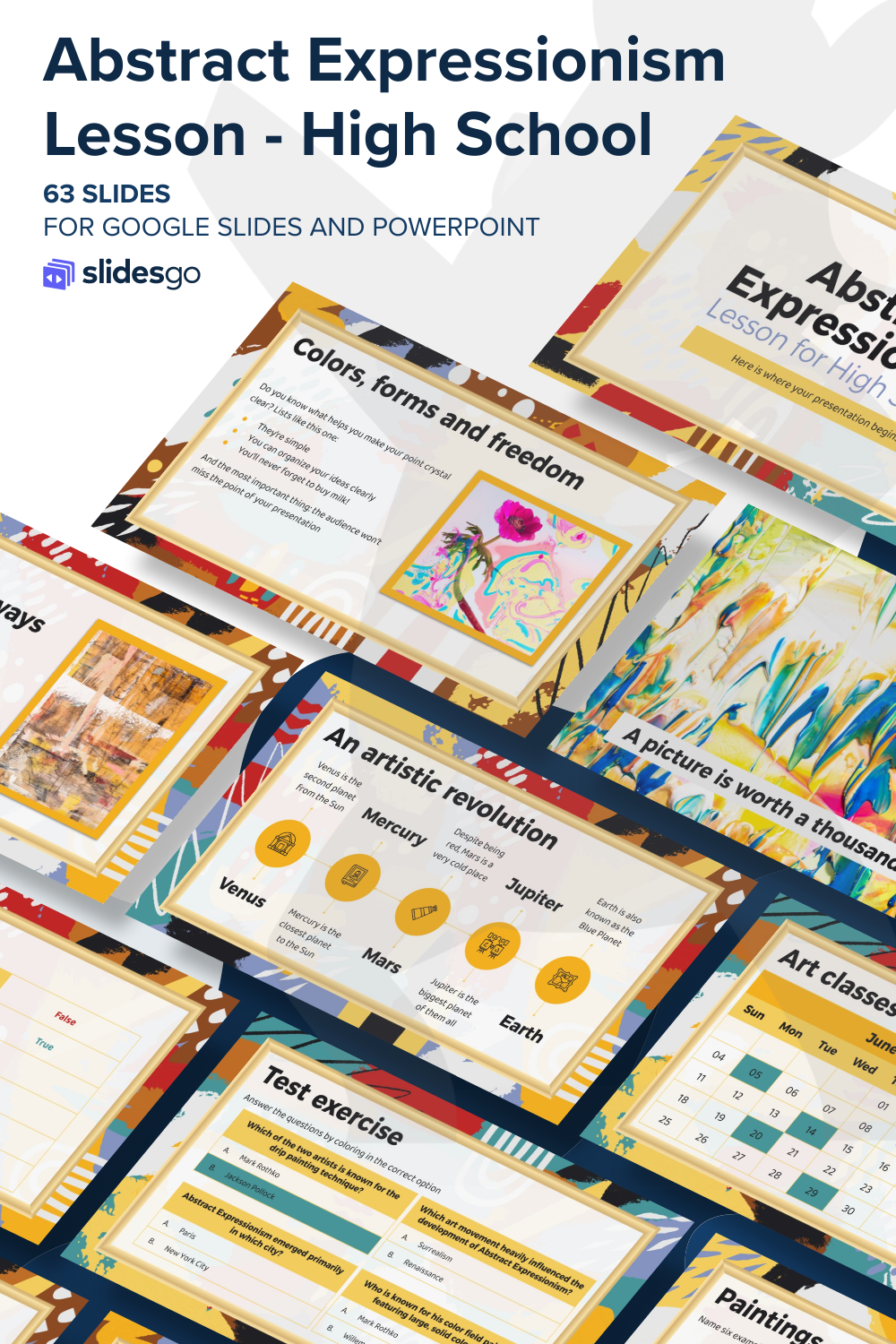 Abstract Expressionism Lesson for High School