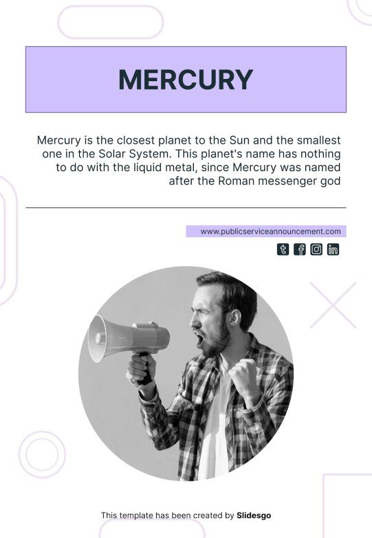 Public Service Announcement (PSA) Posters